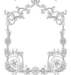 Seamless pattern in baroque rococo victorian Vector Image
