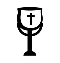 Isolated christian hostia Royalty Free Vector Image