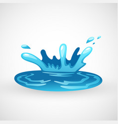 Water splash symbol design Royalty Free Vector Image