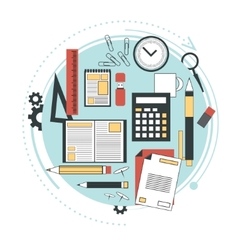 Online education cartoon Royalty Free Vector Image