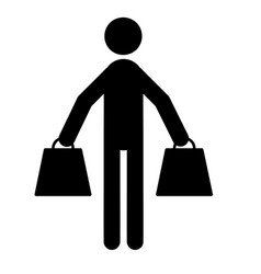 Man stand person icon pictograph Royalty Free Vector Image