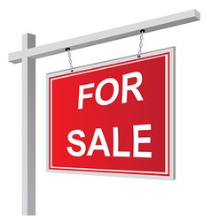 For sale label or price tag on white background Vector Image