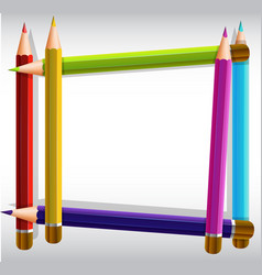 Paper template with instruments on border Vector Image