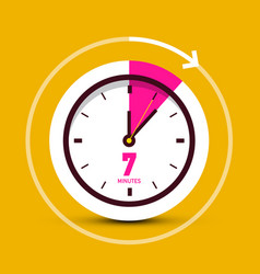 5 10 15 20 minutes analog clock icons time symbol Vector Image