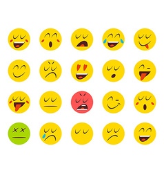 Emoji set Royalty Free Vector Image - VectorStock