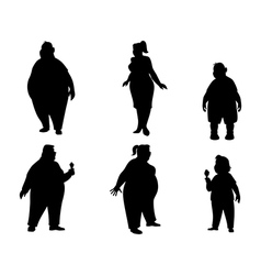 Fat and slim Royalty Free Vector Image - VectorStock