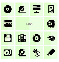 Computer hardware icons Royalty Free Vector Image