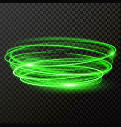 Circle golden light tracing effect Royalty Free Vector Image