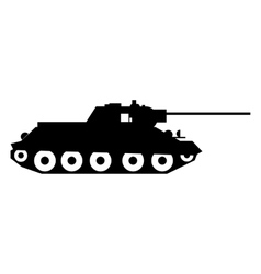 Military tank symbol Royalty Free Vector Image
