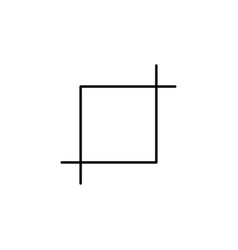 Double rectangle frame template Royalty Free Vector Image