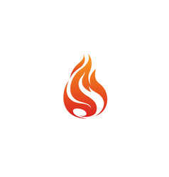 Lion head flaming fire logo Royalty Free Vector Image