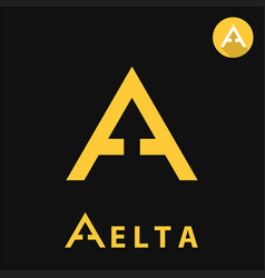 Delta letter icons set Royalty Free Vector Image