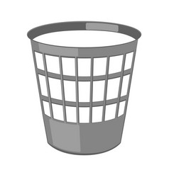 Black and white full trash bag silhouette Vector Image