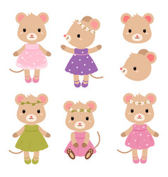 Set of animals on white background Royalty Free Vector Image