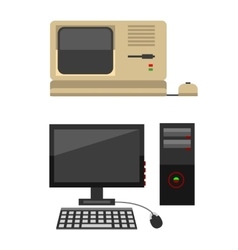 Old computer Royalty Free Vector Image - VectorStock