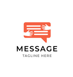 Message cloud logo Royalty Free Vector Image - VectorStock