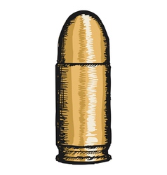 Shotgun cartridge engraving Royalty Free Vector Image
