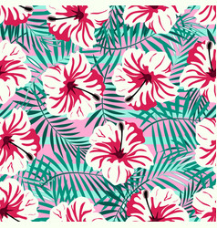 Pattern tropical mix Royalty Free Vector Image