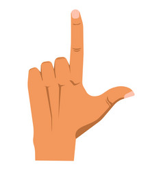 Human male arm left side Royalty Free Vector Image