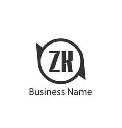 Zk monogram logo Royalty Free Vector Image - VectorStock