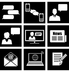 International service signs Royalty Free Vector Image