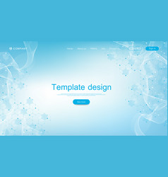 Blue medical background concept poster design Vector Image