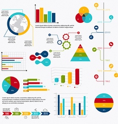 Business ratings graphs and charts Royalty Free Vector Image