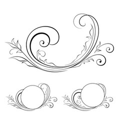 Design element swirls-4 Royalty Free Vector Image