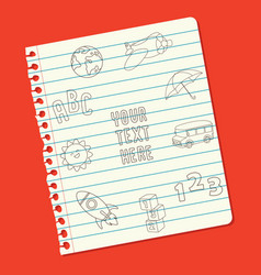 Paper template design Royalty Free Vector Image