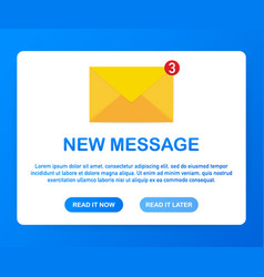 Email notification concept new Royalty Free Vector Image