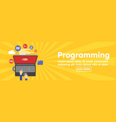 Isometric developing programming and coding Vector Image