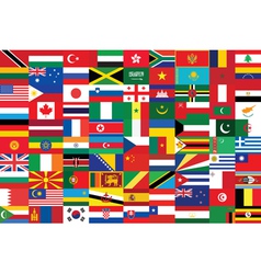 World flags frame Royalty Free Vector Image - VectorStock