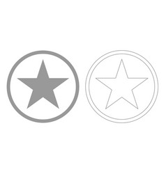 Military star emblem isolated icon Royalty Free Vector Image
