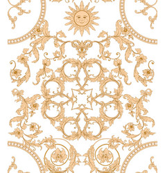 Seamless pattern in baroque rococo victorian Vector Image