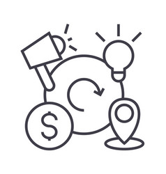 Place marketing mix strategy Royalty Free Vector Image