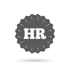 Human resources sign icon hr symbol Royalty Free Vector