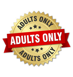 Under 18 adults only warning sign Royalty Free Vector Image