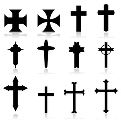 Medieval heraldic emblem design iron cross Vector Image