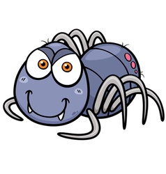 Cute little spiky cartoon spider Royalty Free Vector Image