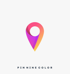 Pin location map marker direction Royalty Free Vector Image