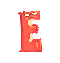 Monster alphabetical letters from a to h Vector Image