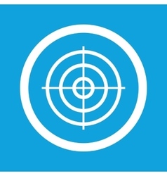 Sniper backsight or radar icon - aim symbol Vector Image