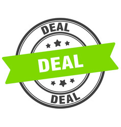 Deal stamp label on transparent background Vector Image