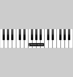 Piano keys and notes Royalty Free Vector Image
