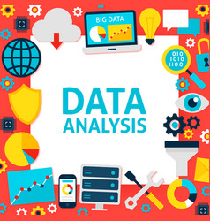 Big data 2x2 design concept Royalty Free Vector Image