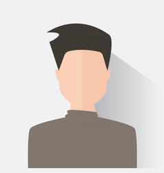 Men faceless profile Royalty Free Vector Image