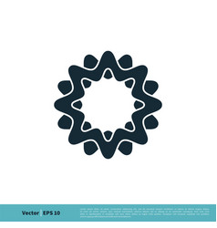 Allah and muhammad arabic letter icon logo Vector Image