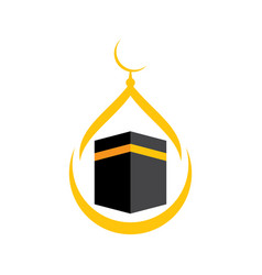 Kaaba logo Royalty Free Vector Image - VectorStock
