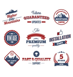 Premium product promotional badges labels Vector Image