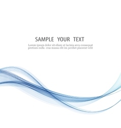 Blue modern abstract lines swoosh certificate Vector Image